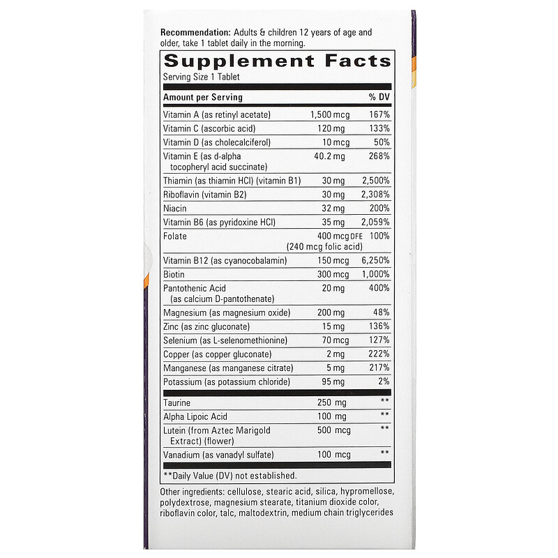 Nature's Way, Alpha Betic, Multivitamin, 30 Tablets