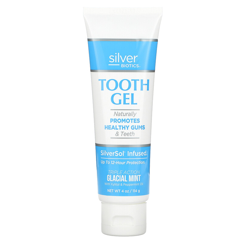 American Biotech Labs, Silver Biotics, Tooth Gel, Glacial Mint, 4 oz ...