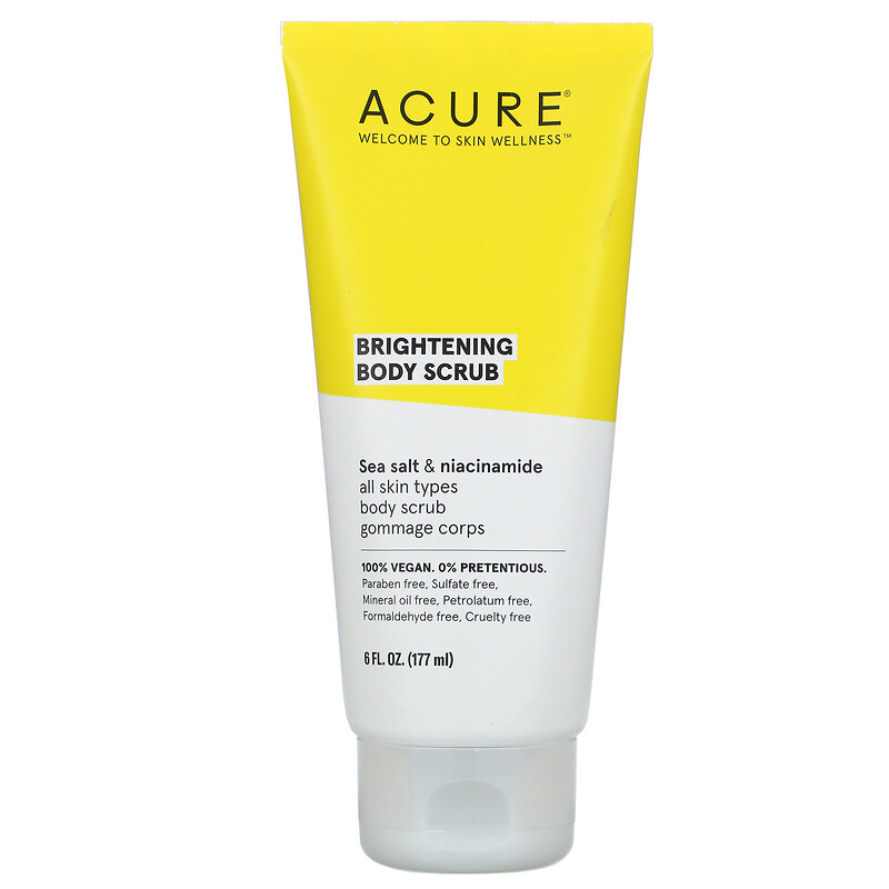 Acure, Brightening Body Scrub, 6 fl oz (177 ml) - iHerb