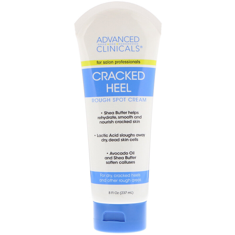 Advanced Clinicals, Cracked Heel, Rough Spot Cream, 8 fl oz (237 ml ...
