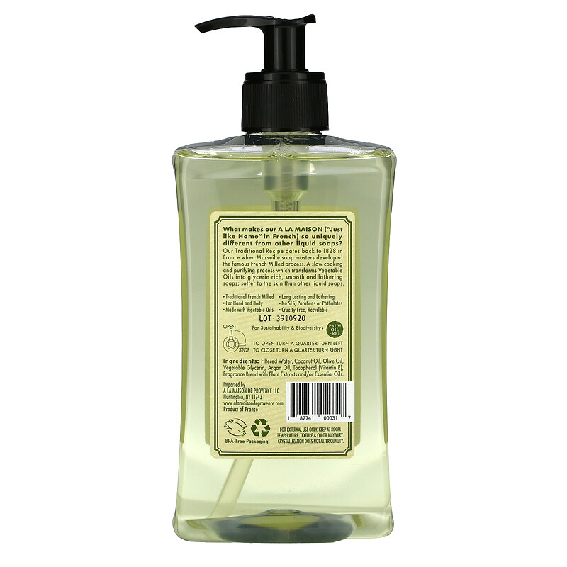 A La Maison de Provence, Liquid Soap For Hand & Body, Rosemary Mint, 16 ...