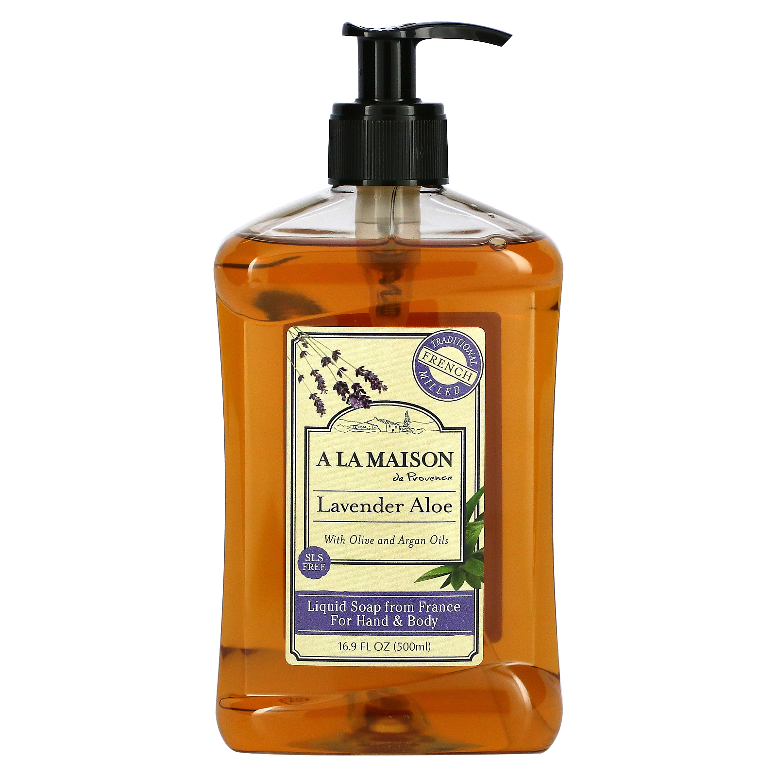 A La Maison de Provence, Liquid Soap For Hand & Body, Lavender Aloe, 16 ...