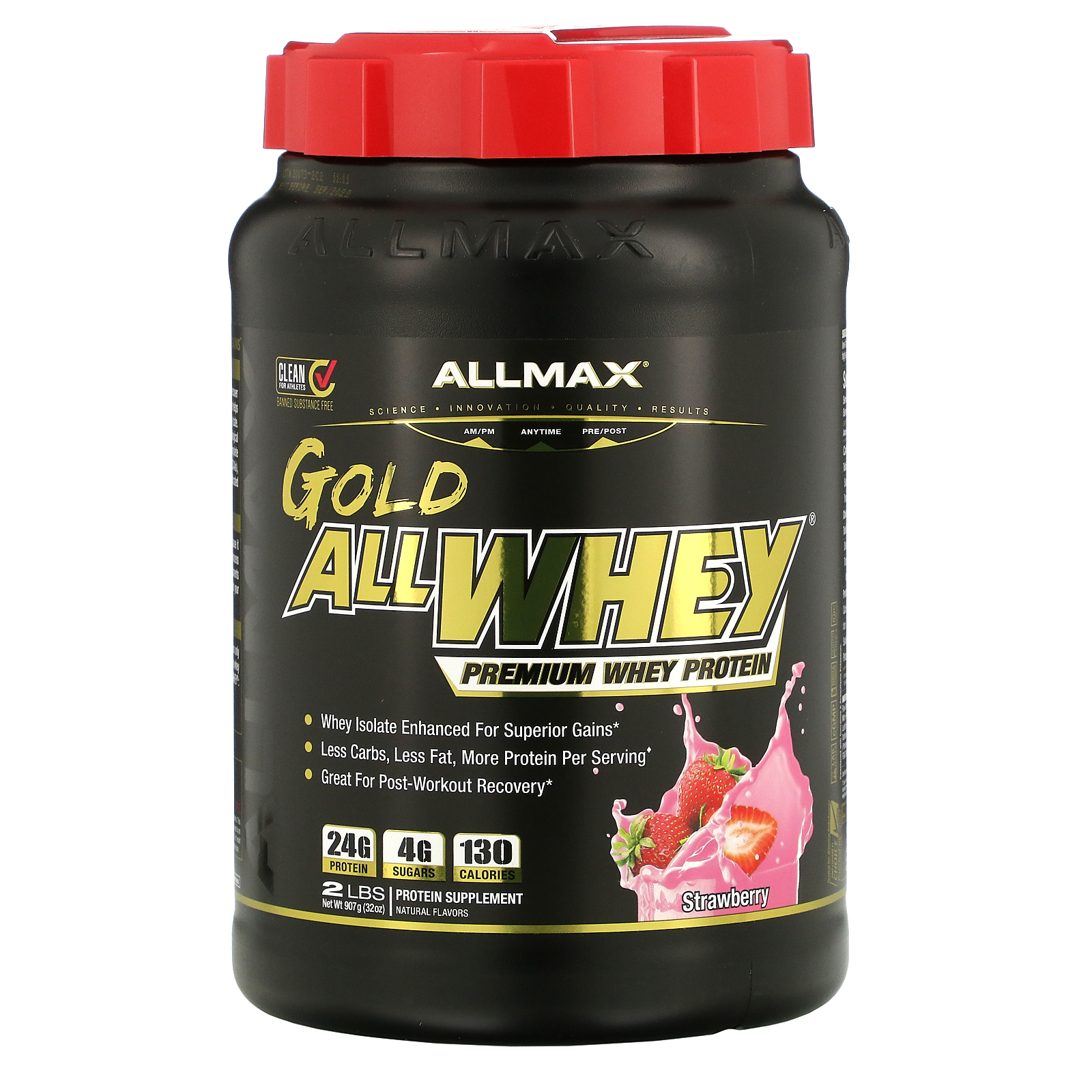 ALLMAX Nutrition, AllWhey Gold, 100% Premium Whey Protein, Strawberry ...