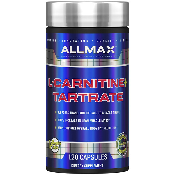ALLMAX Nutrition, L-Carnitine + Tartrate, 120 Capsules - iHerb