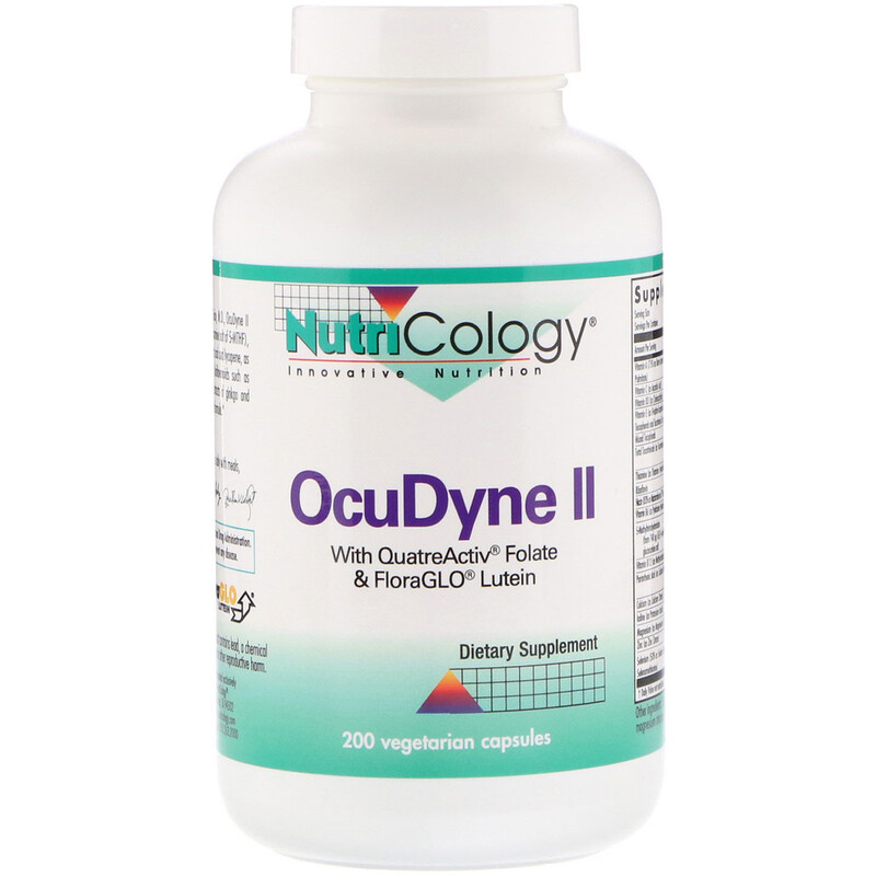 Nutricology, OcuDyne II, 200 Vegetarian Capsules - iHerb