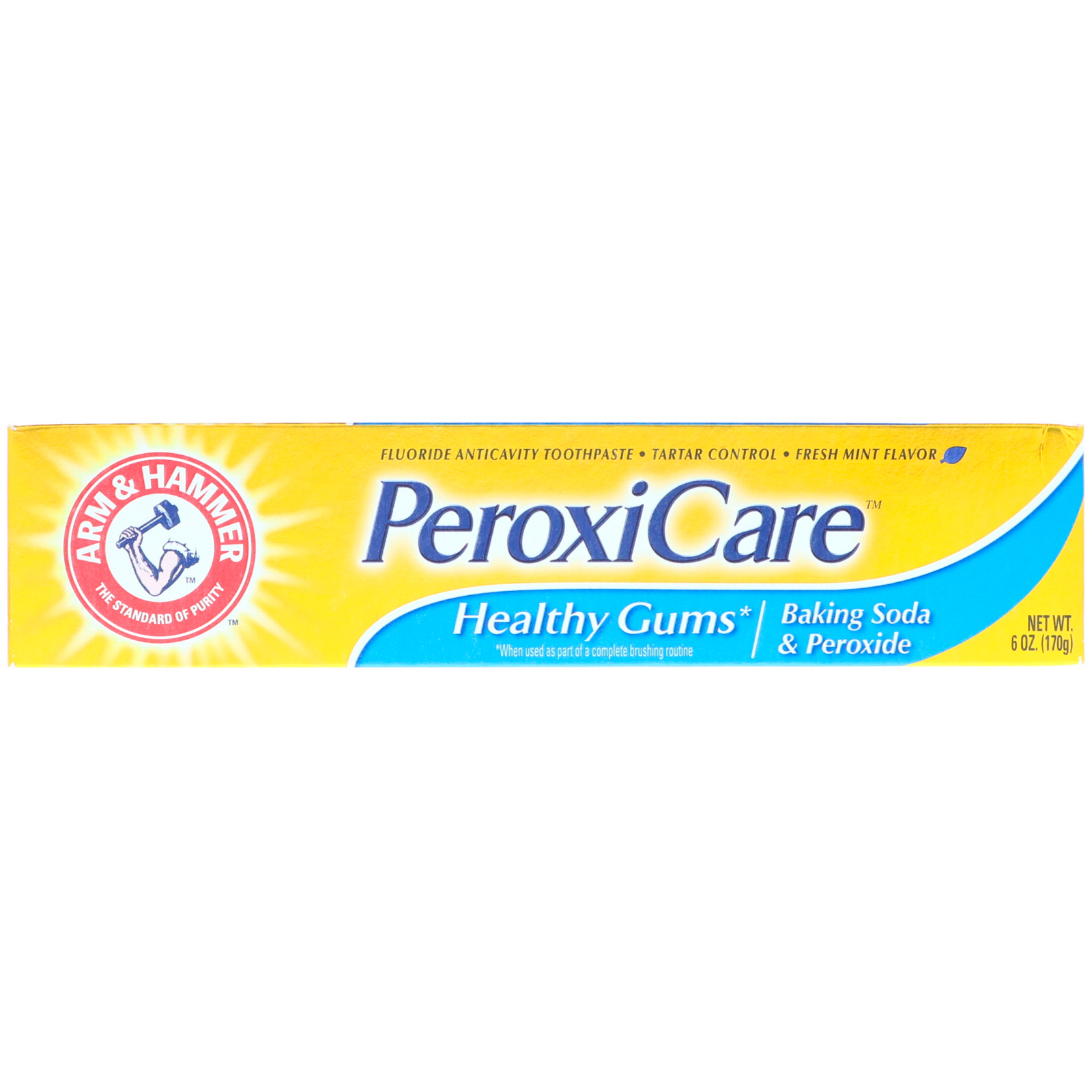 Arm & Hammer, PeroxiCare, Deep Clean Toothpaste, Fresh Mint, 6.0 oz ...