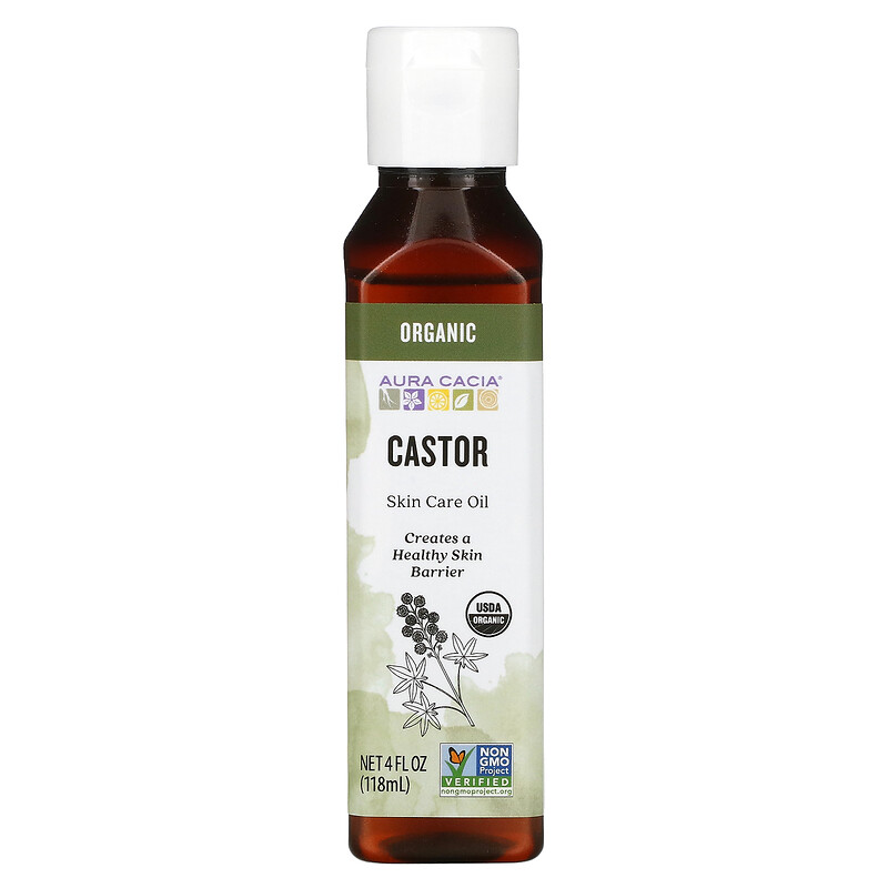 Aura Cacia, Skin Care Oil, Castor, 4 fl oz (118 ml)