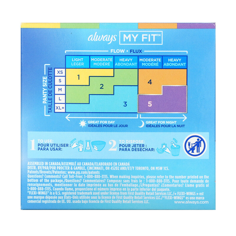 Always, Infinity Flex Foam with Wings, Size 1, Regular Flow, Unscented ...