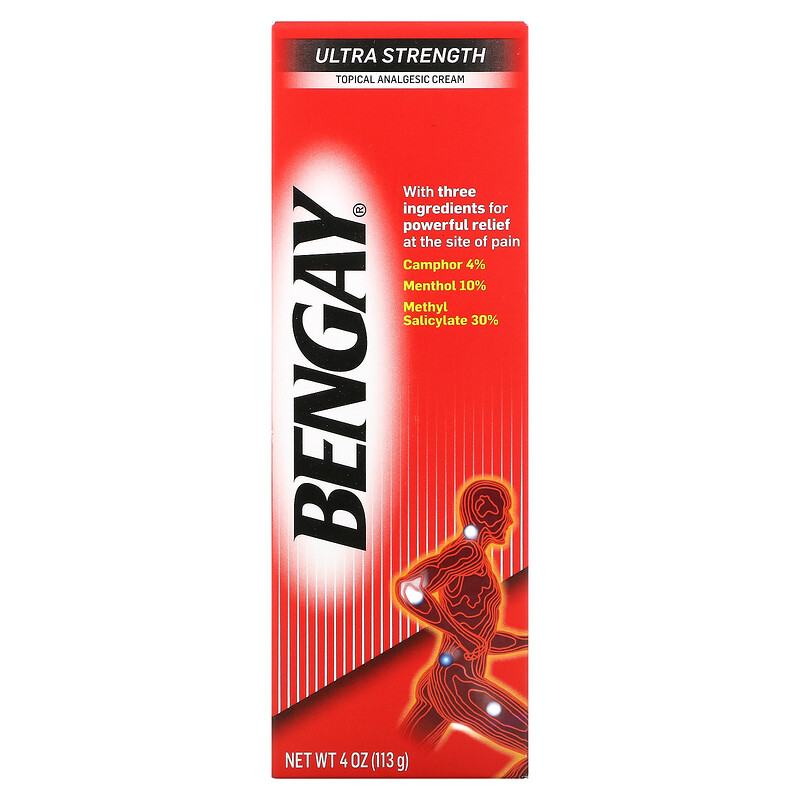 Bengay, Topical Analgesic Cream, Ultra Strength, 4 oz (113 g) - iHerb