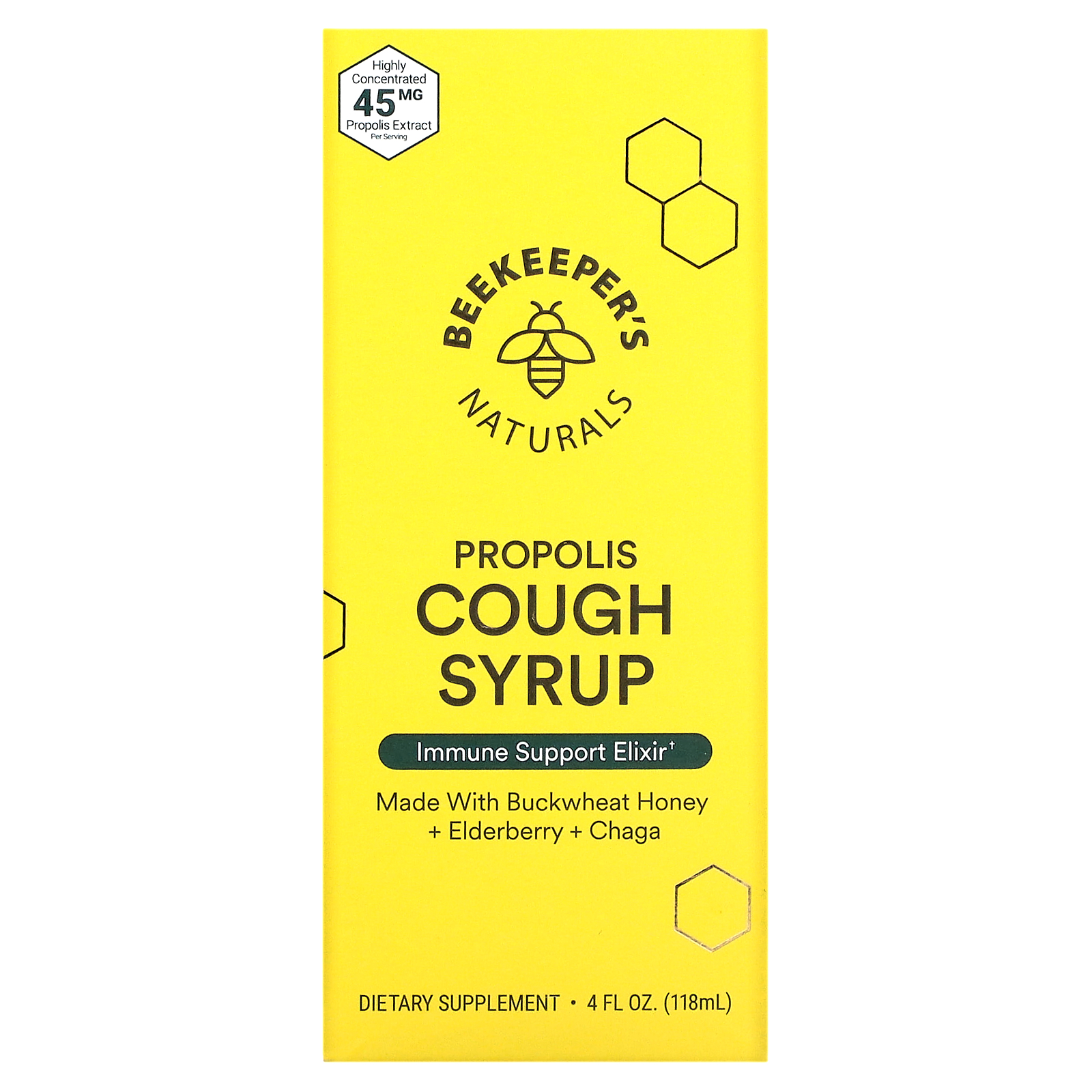 Beekeeper's Naturals, Propolis Cough Syrup, 4 fl oz (118 ml)
