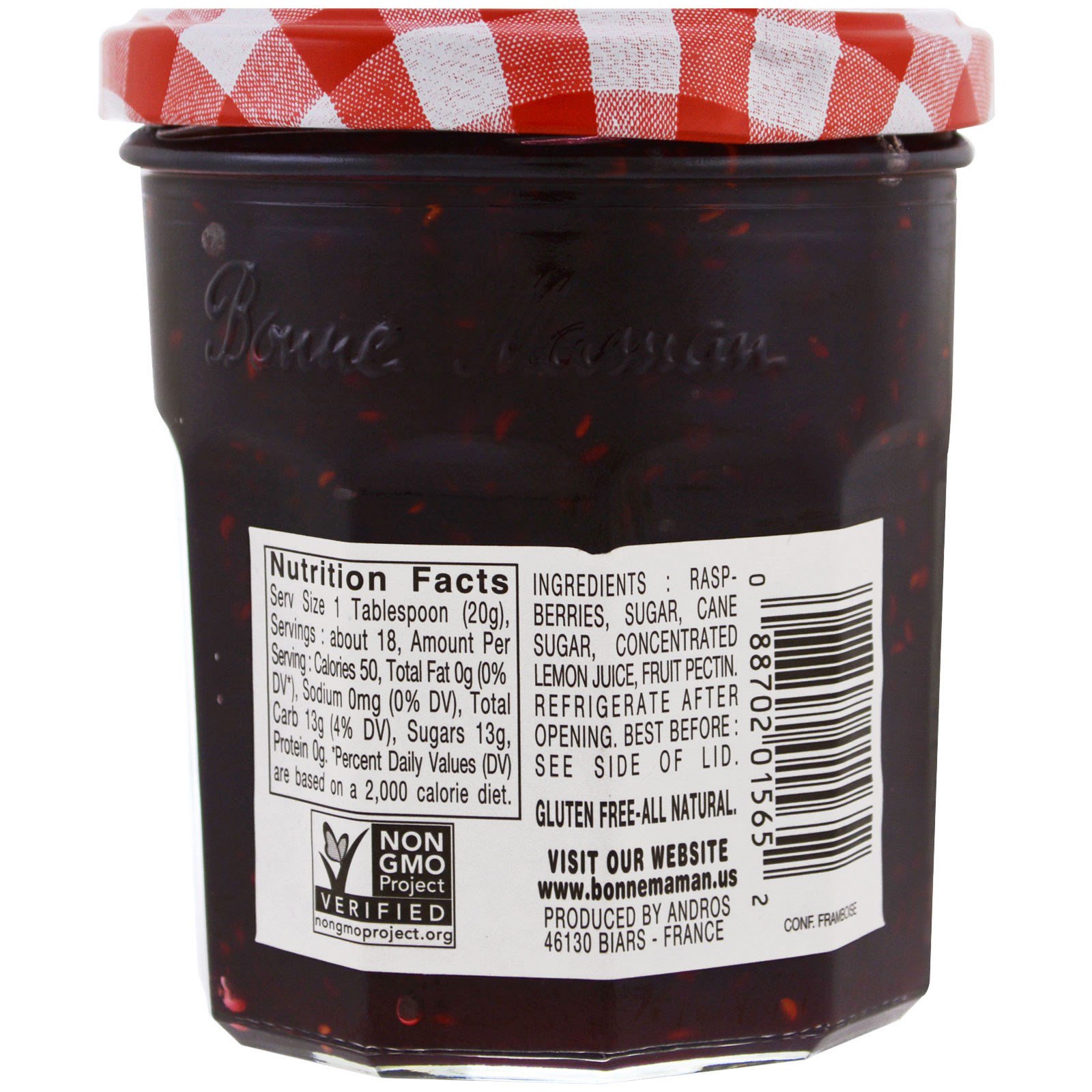 Bonne Maman, Raspberry Preserves, 13 oz (370 g) - iHerb.com