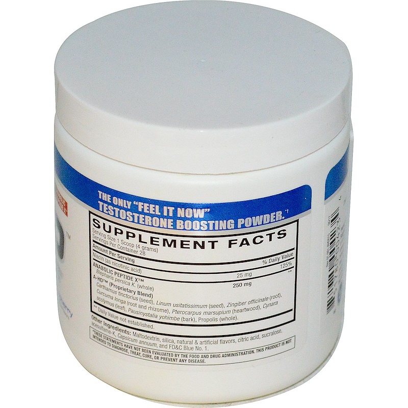 BPI Sports, A-HD, Stimulant Based Testosterone Powder, Blue Rasperry, 3 ...