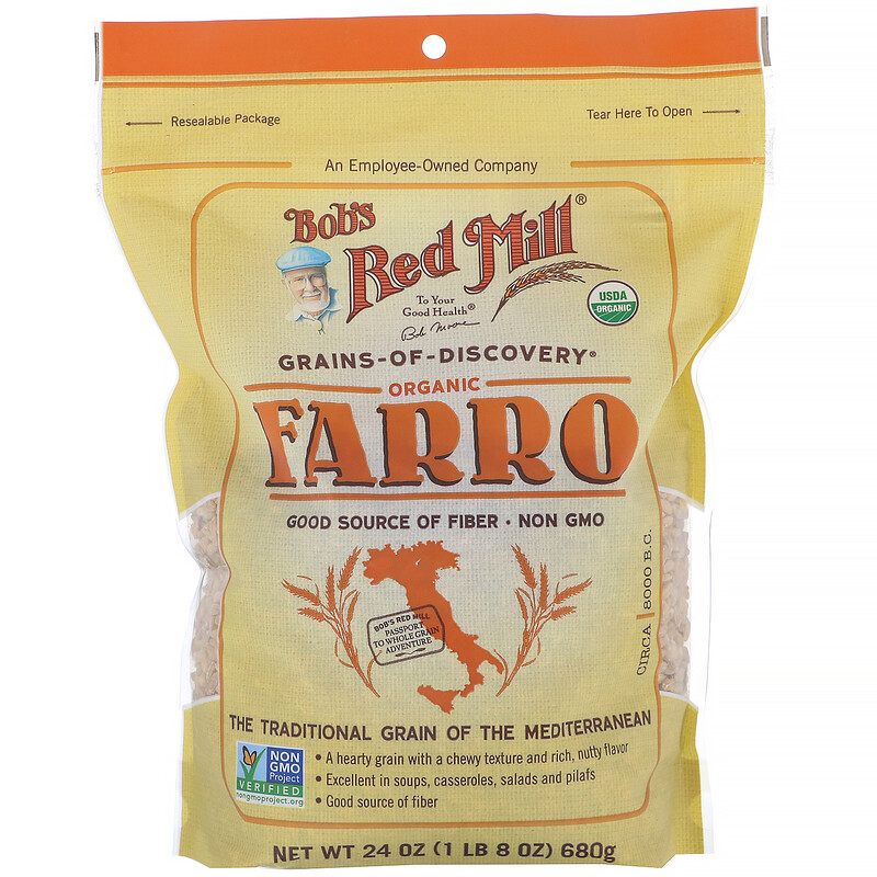 Bob's Red Mill, Organic Farro, 24 oz (680 g) - iHerb