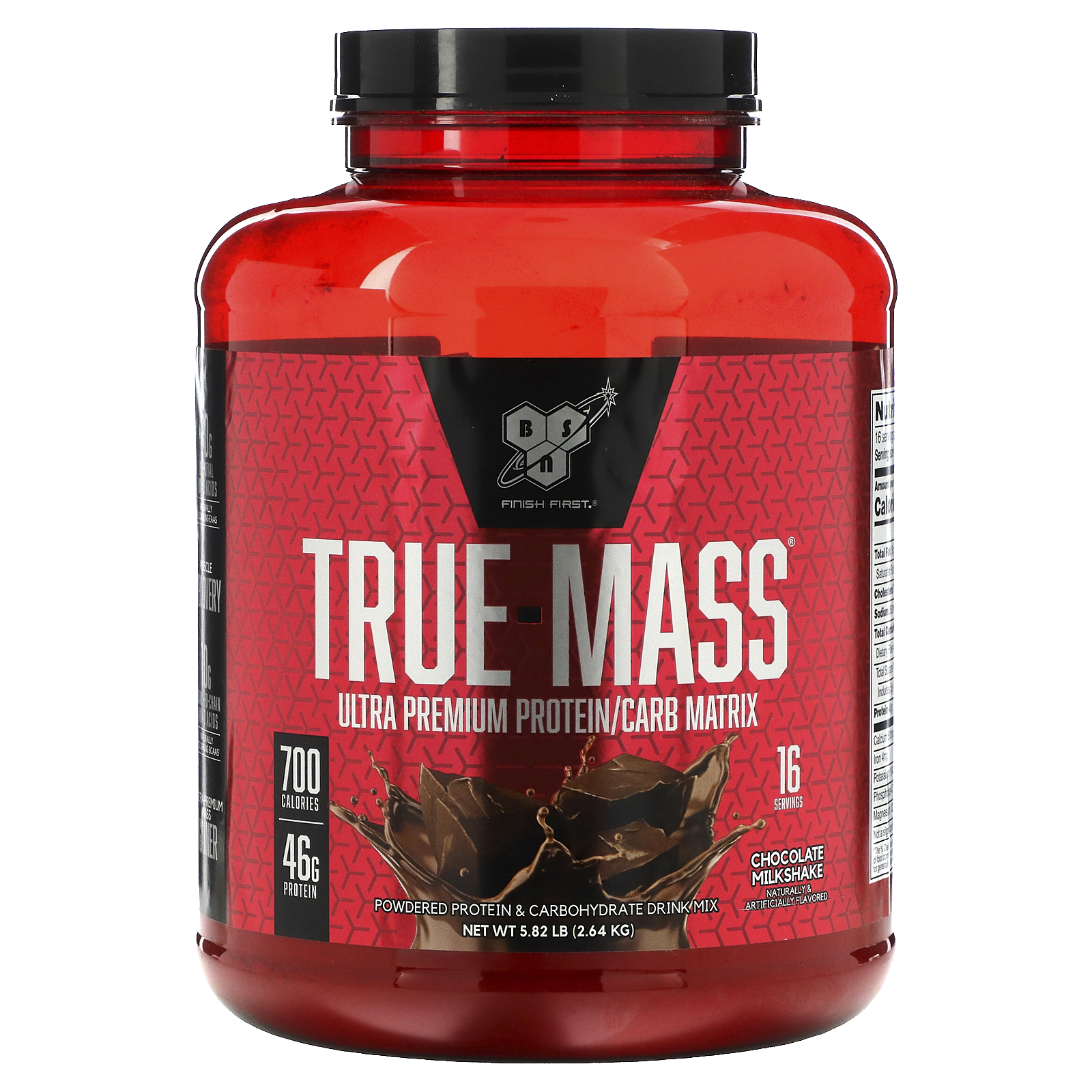 BSN, True-Mass, Ultra Premium Protein/Carb Matrix, Chocolate Milkshake ...