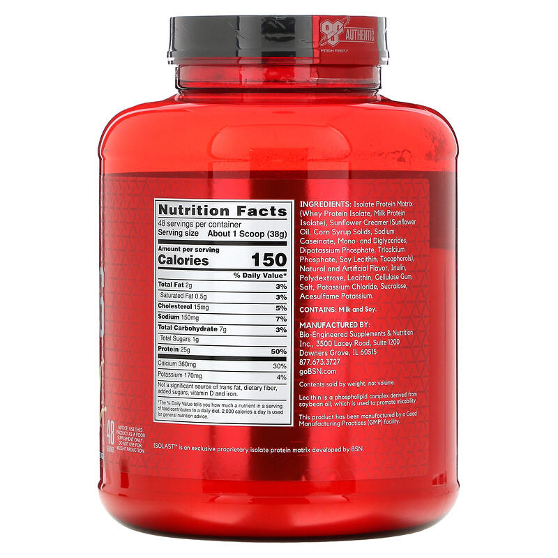 BSN, Syntha-6 Isolate, Protein Powder Drink Mix, Vanilla Ice Cream, 4. ...