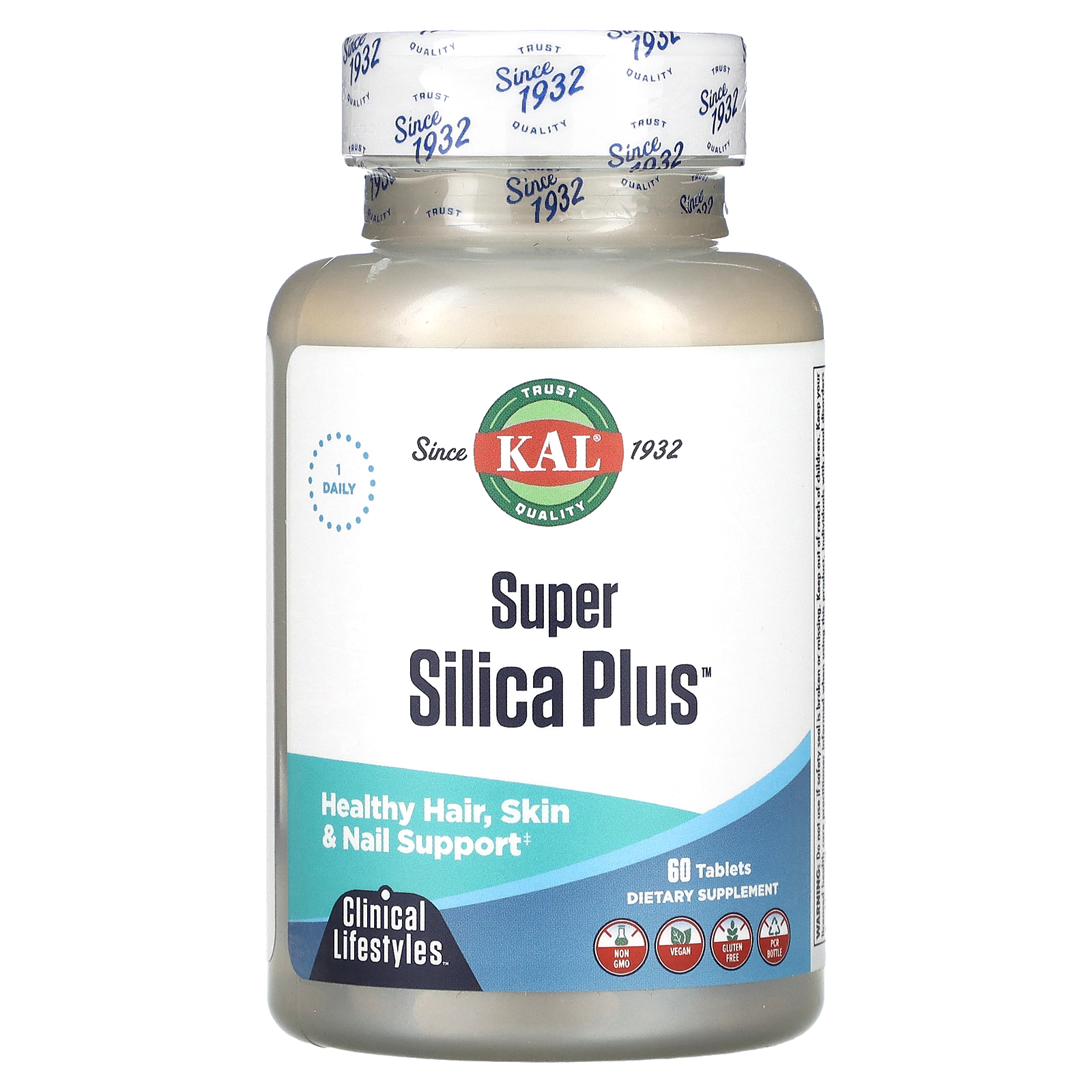 KAL, Super Silica Plus, 60 Tablets