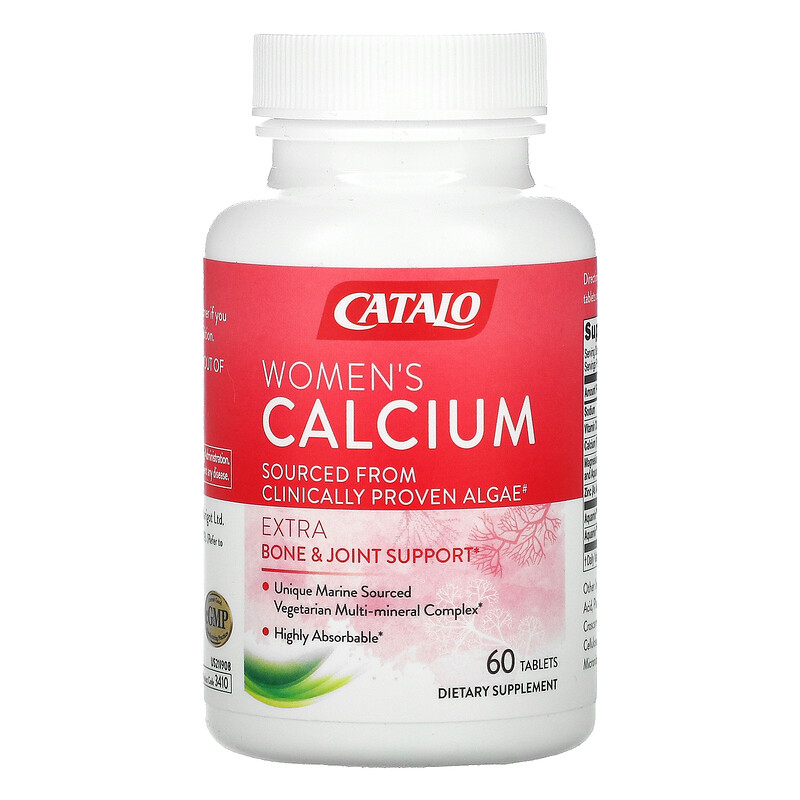 Catalo Naturals, Women's Calcium, Bone & Joint Support, 60 Tablets - iHerb
