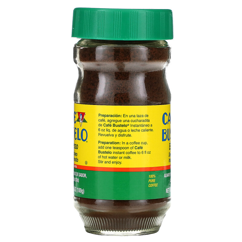 Café Bustelo, Espresso, Decaffeinated Instant Coffee, 3.5 oz (100 g)