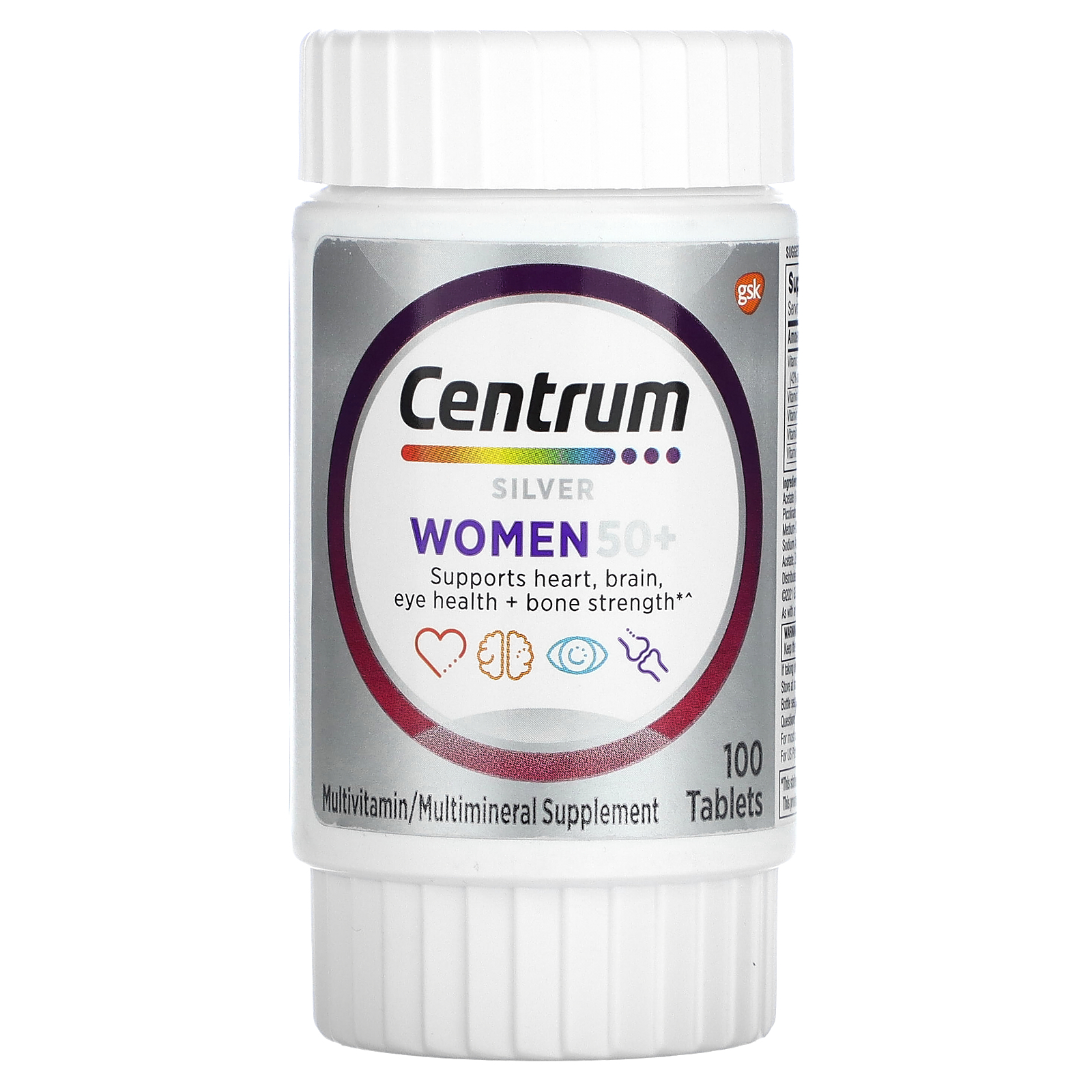 Centrum, Silver Women 50+, 100 Tablets