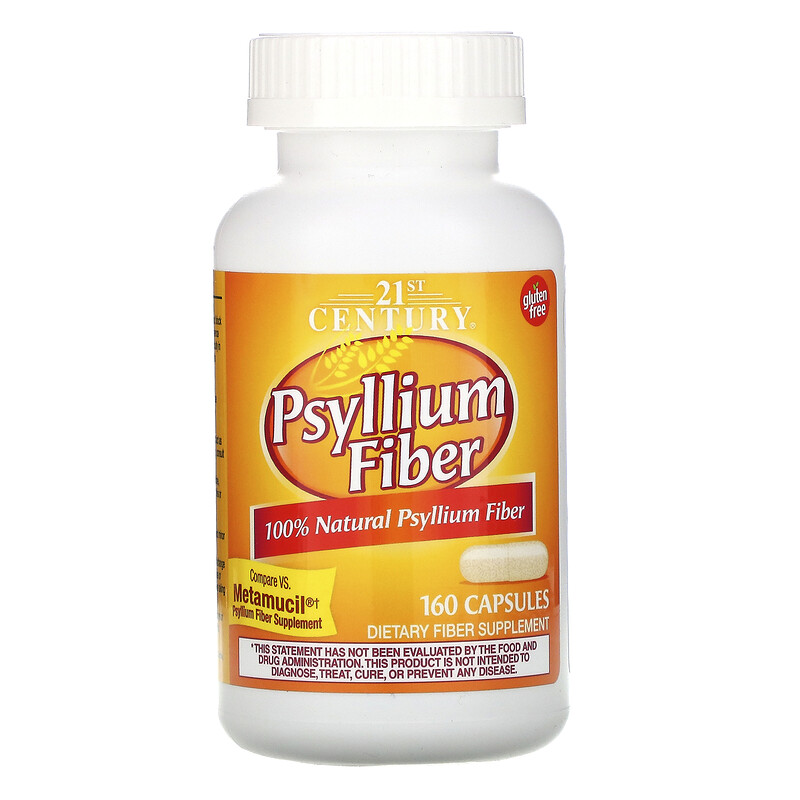 21st Century, Psyllium Fiber, 160 Capsules - iHerb