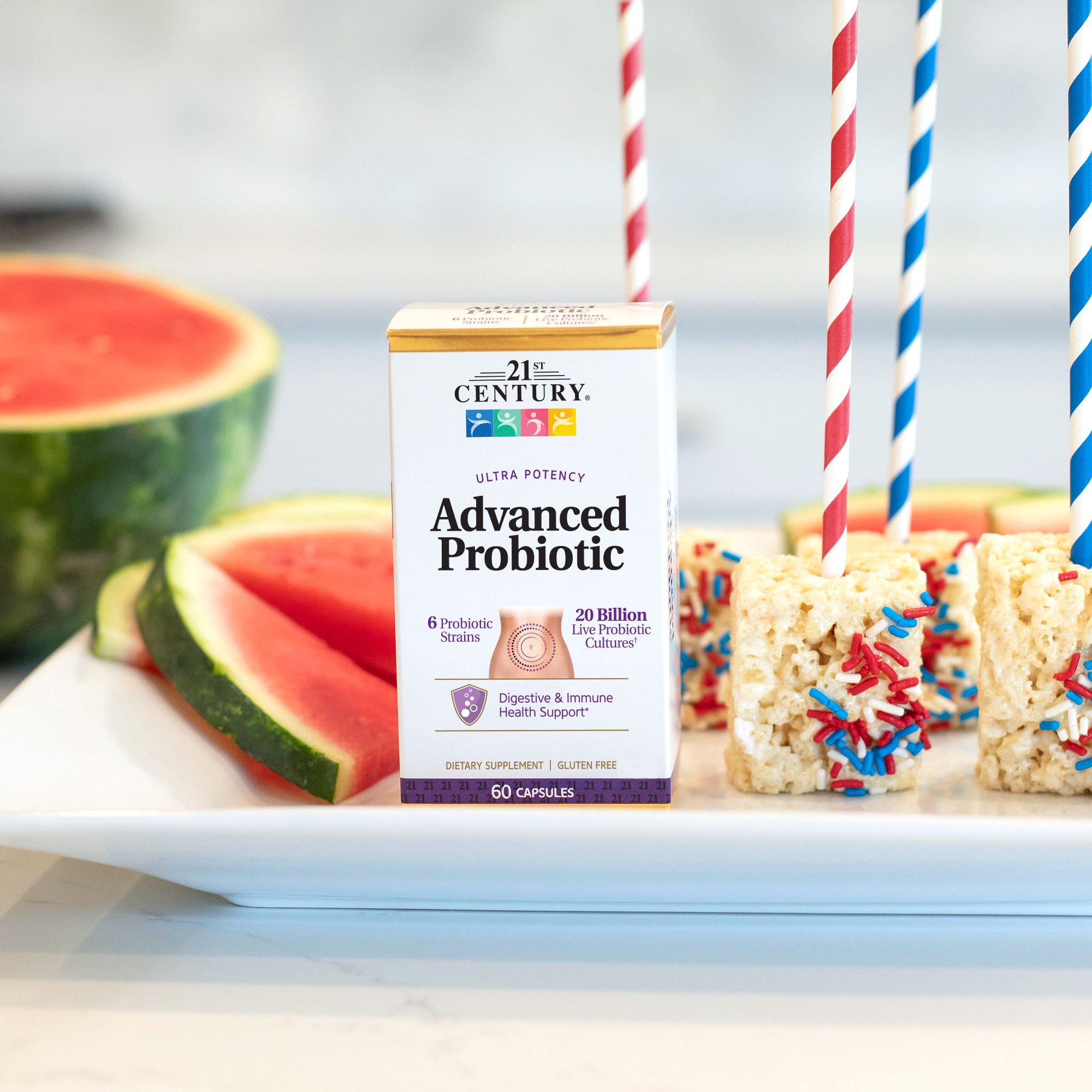 21st Century, Ultra Potency Advanced Probiotic, 60 Capsules