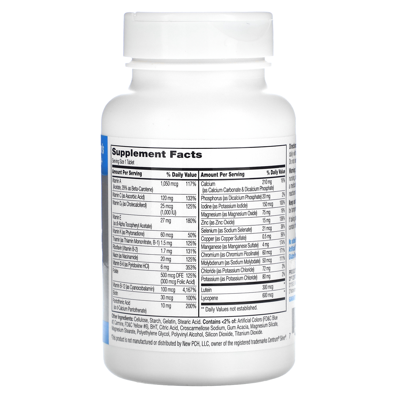 21st Century, Sentry Senior, Multivitamin & Multimineral Supplement ...