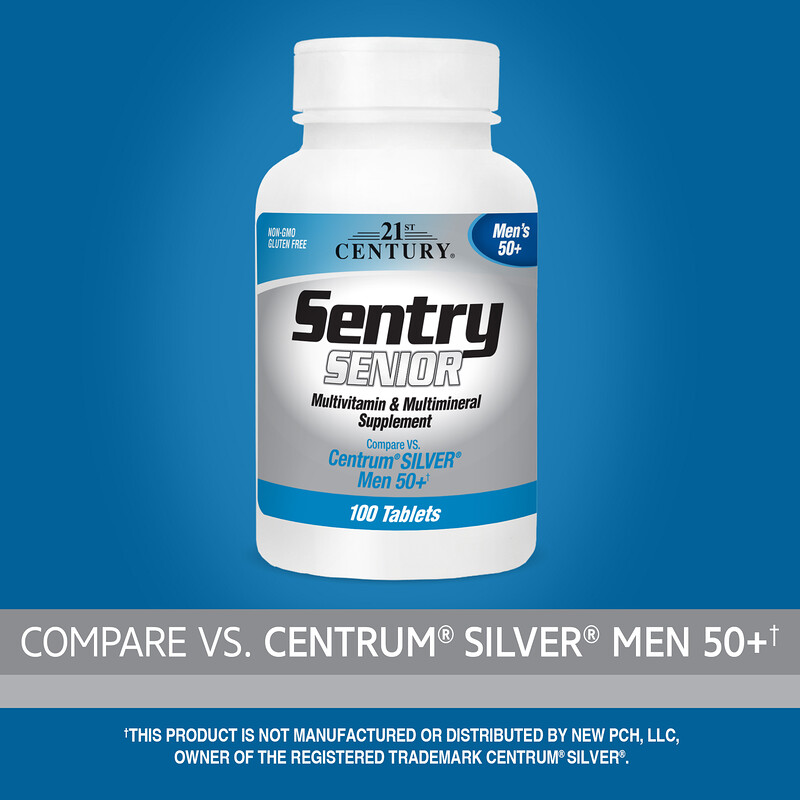 21st Century, Sentry Senior, Multivitamin & Multimineral Supplement ...