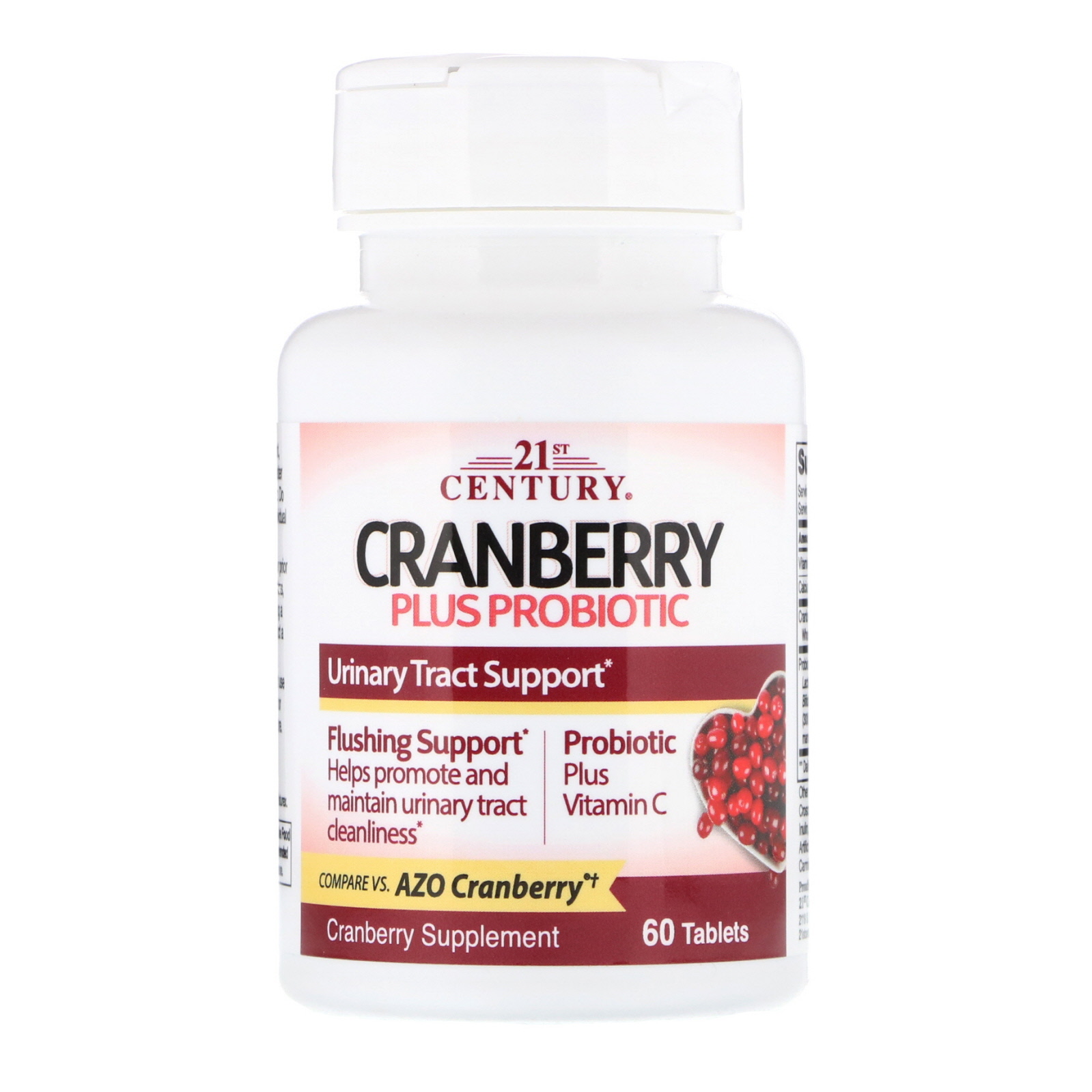 21st Century, Cranberry Plus Probiotic, 60 Tablets - iHerb