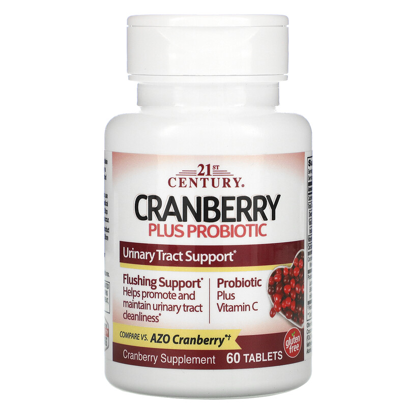 21st Century, Cranberry Plus Probiotic, 60 Tablets - iHerb