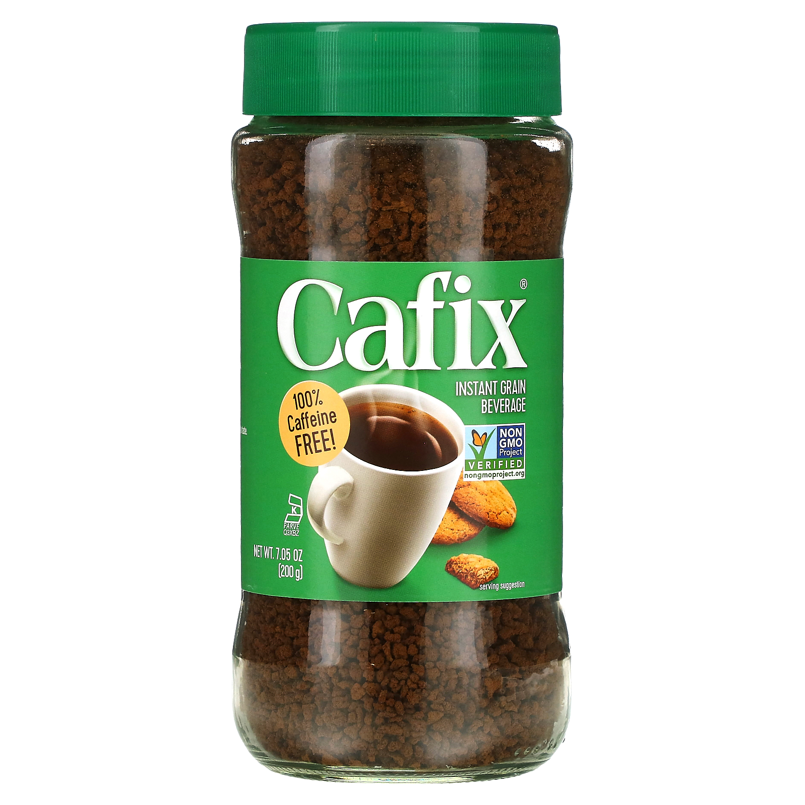 Cafix, インスタント穀物飲料、カフェインフリー、7.05 oz (200 g)