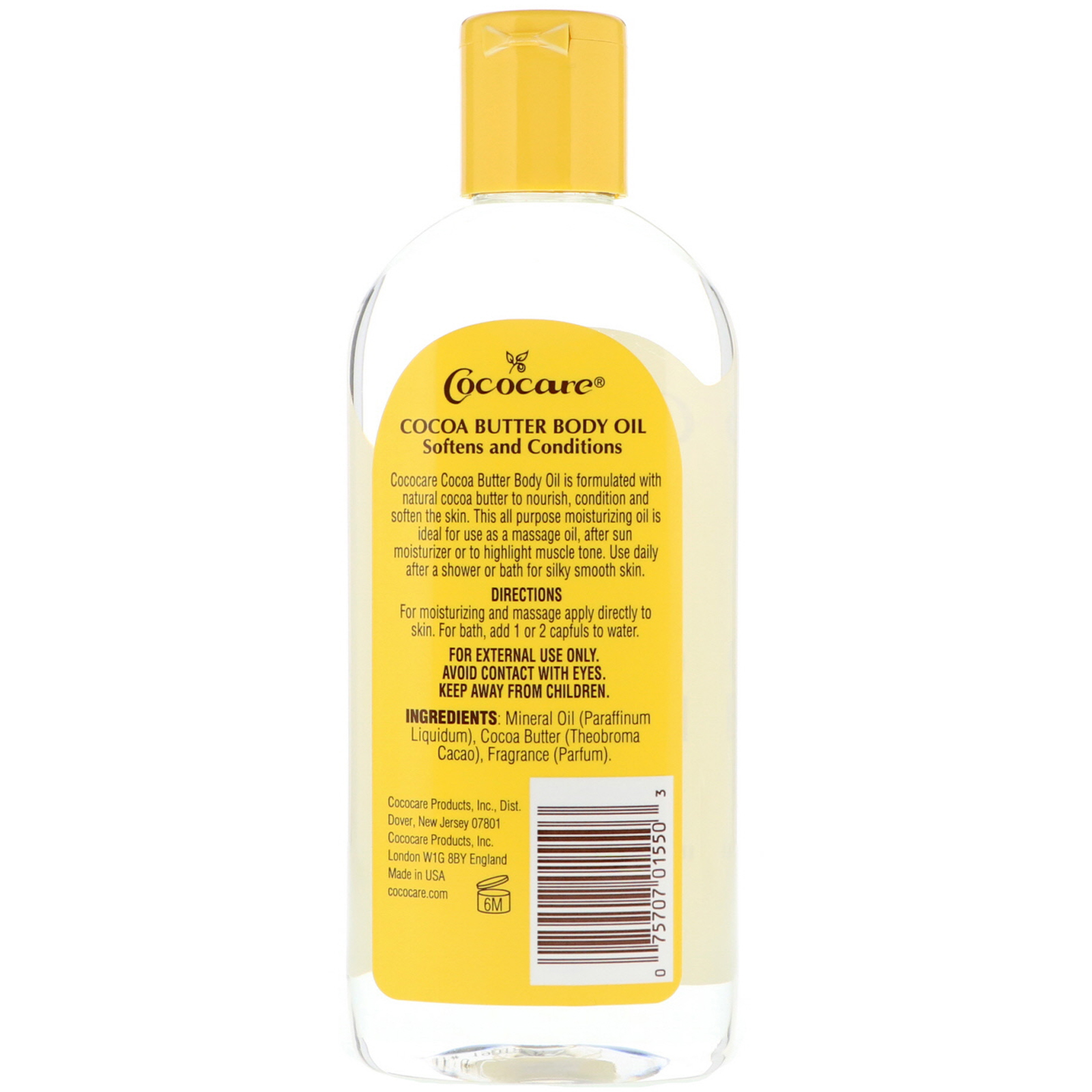 Cococare, Cocoa Butter Body Oil, 8.5 fl oz (250 ml) - iHerb
