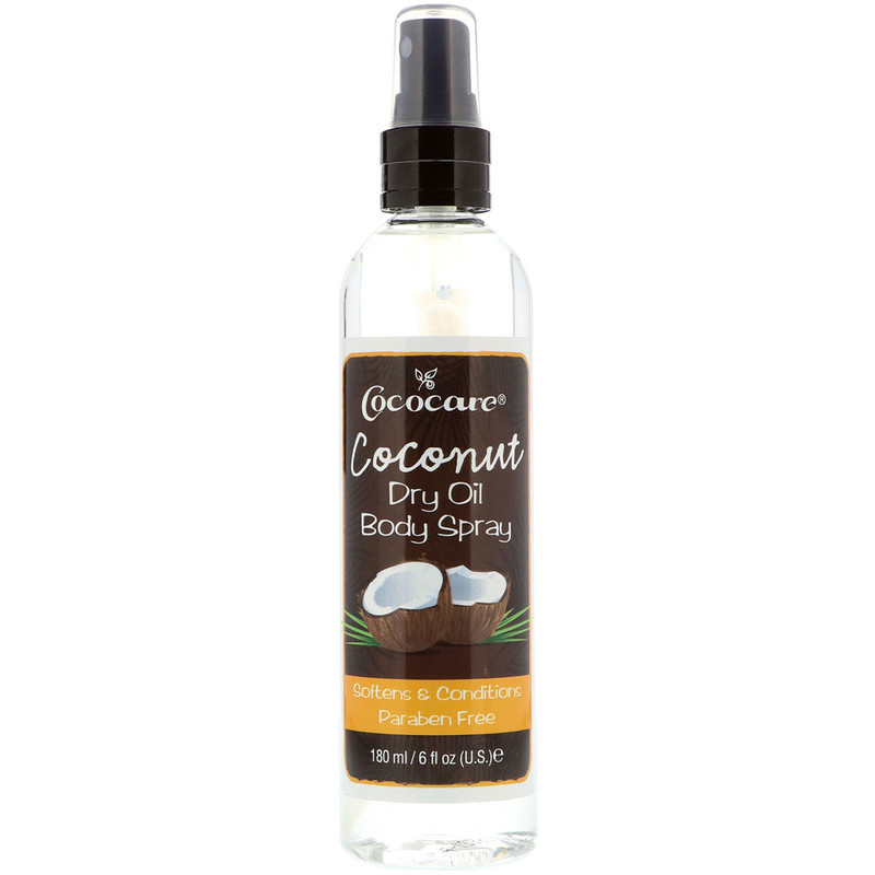 Cococare, Coconut Dry Oil Body Spray, 6 fl oz (180 ml) - iHerb