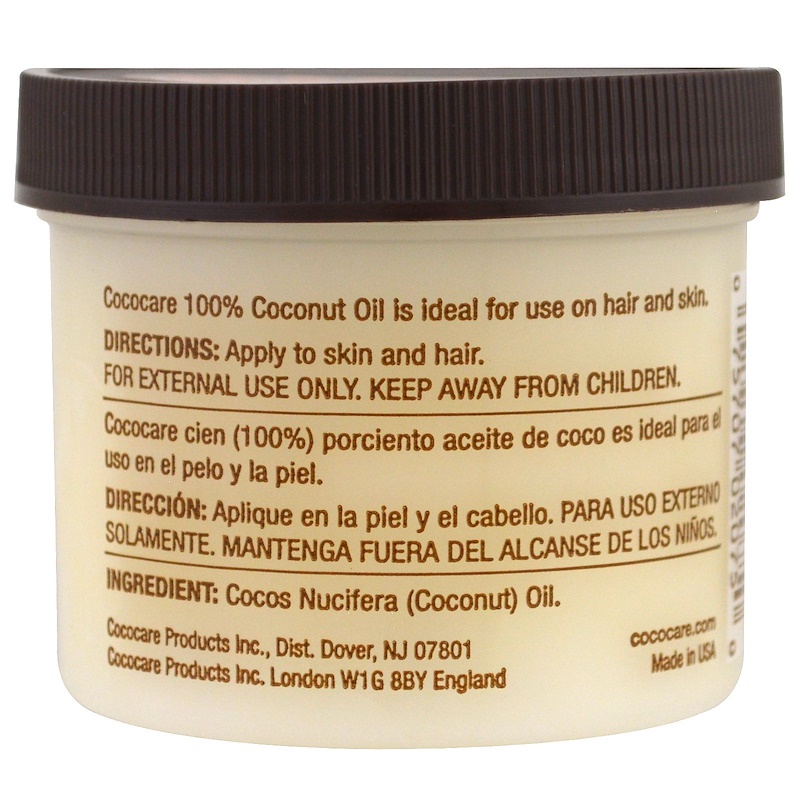 Cococare, 100% Coconut Oil, 4 oz (110 g) - iHerb