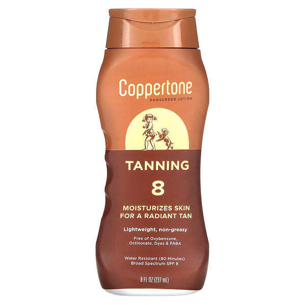 Coppertone, Tanning, Sunscreen Lotion, SPF 8, 8 fl oz (237 ml)
