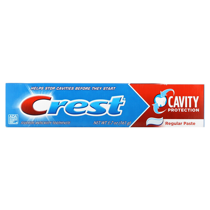 Crest, Cavity Protection, Fluoride Anticavity Toothpaste, Regular, 5.7 ...