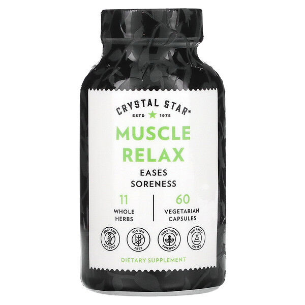 Crystal Star, Muscle Relax, 60 Vegetarian Capsules