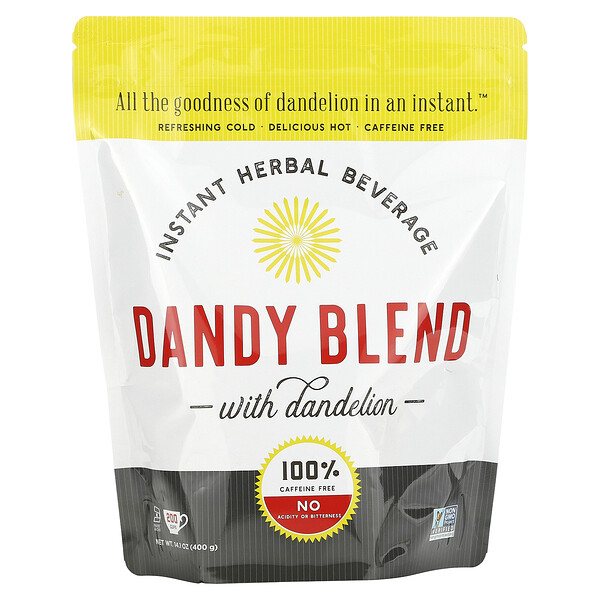 Dandy Blend, Instant Herbal Beverage with Dandelion, Caffeine Free, 14. ...