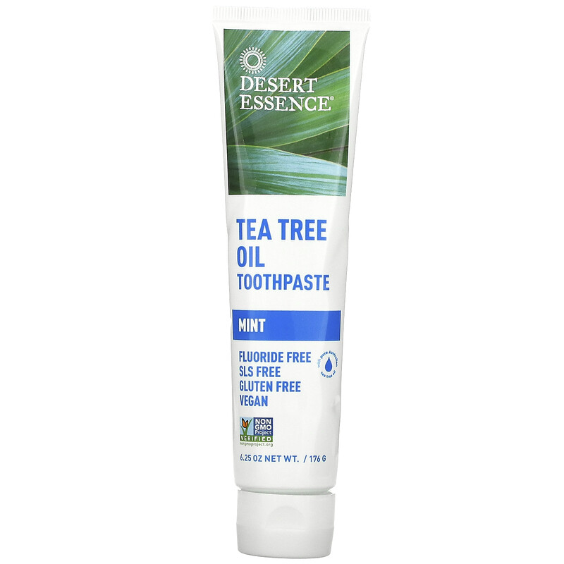 Desert Essence, Tea Tree Oil Toothpaste, Mint, 6.25 oz (176 g)