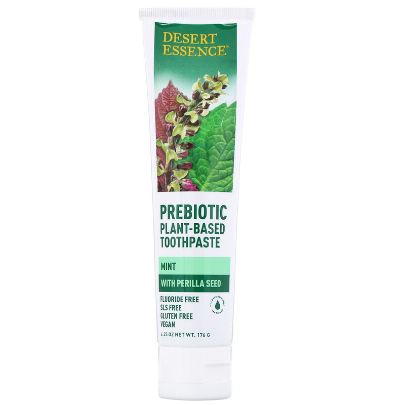Desert Essence, Prebiotic, Plant-Based Toothpaste, Mint, 6.25 oz (176 g ...