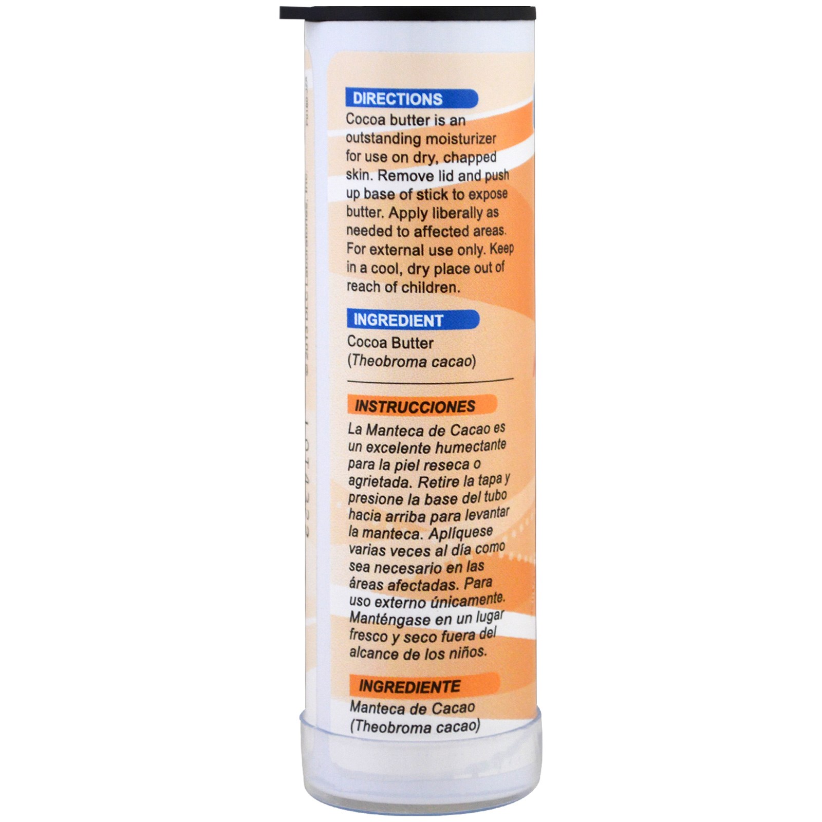 De La Cruz, 100% Cocoa Butter Stick, 1 oz (28 g) - iHerb.com