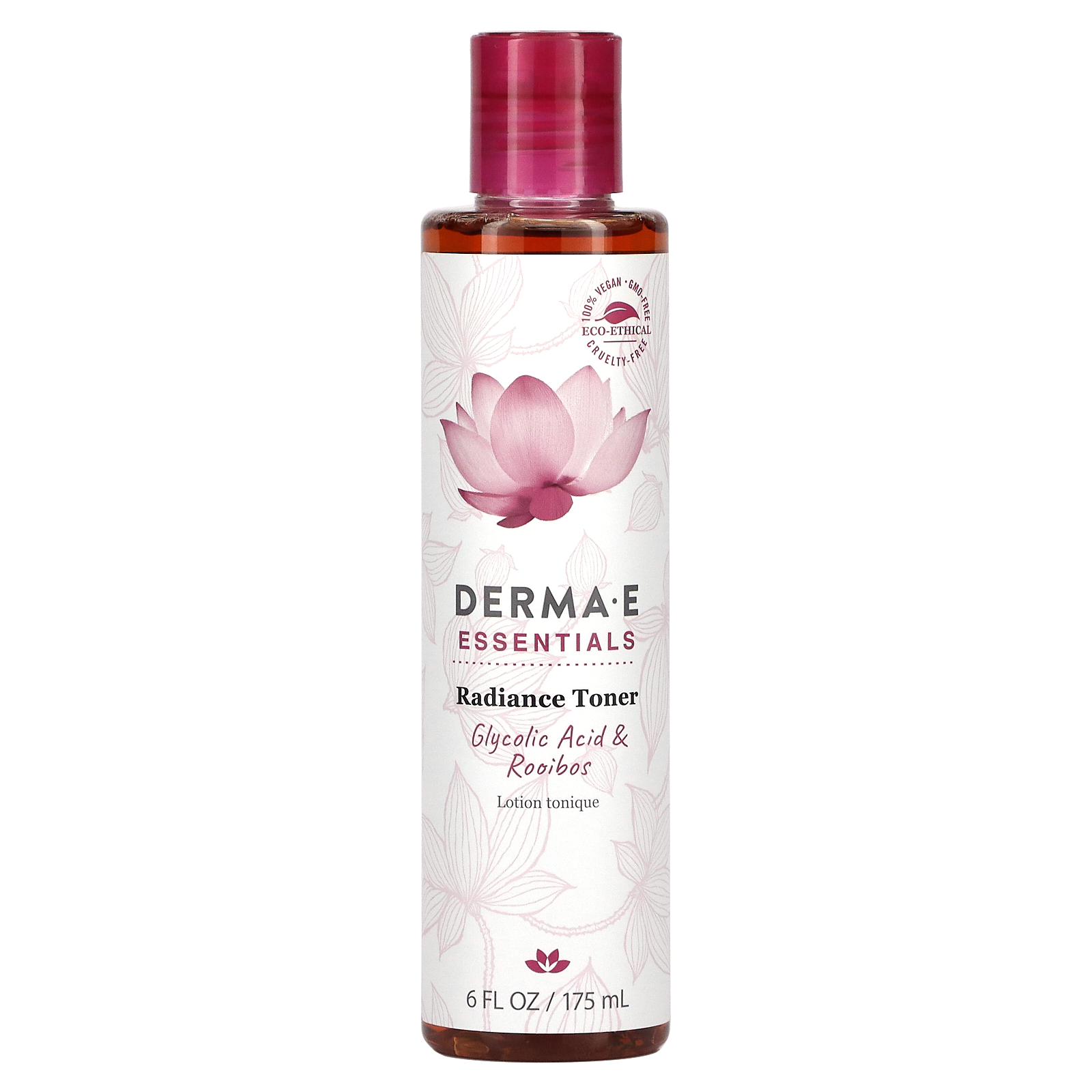 DERMA E, Essentials, Radiance Toner, Glycolic Acid & Rooibos , 6 fl oz ...