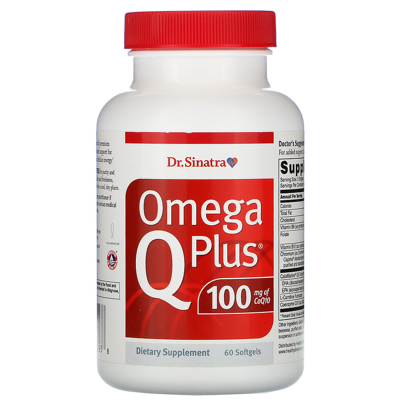 Dr. Sinatra, Omega Q Plus 100, 60 Softgels - iHerb