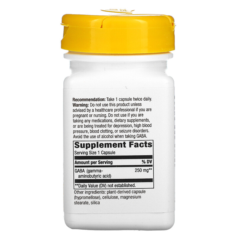 Nature's Way, GABA, 250 mg, 60 Veg Capsules