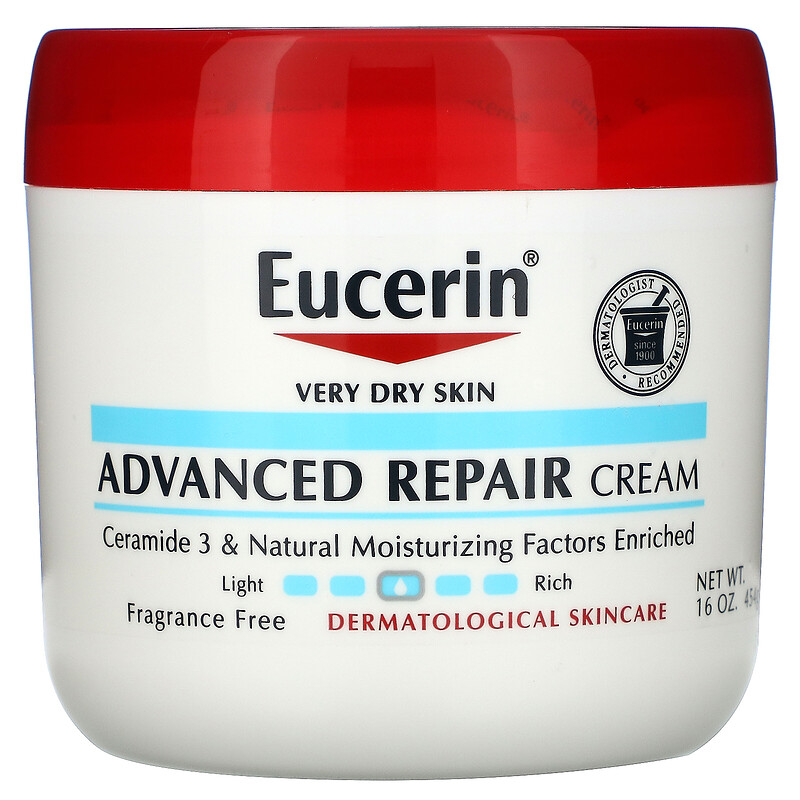 Eucerin, Crema de reparación avanzada, Sin fragancia, 454 g (16 oz) - iHerb
