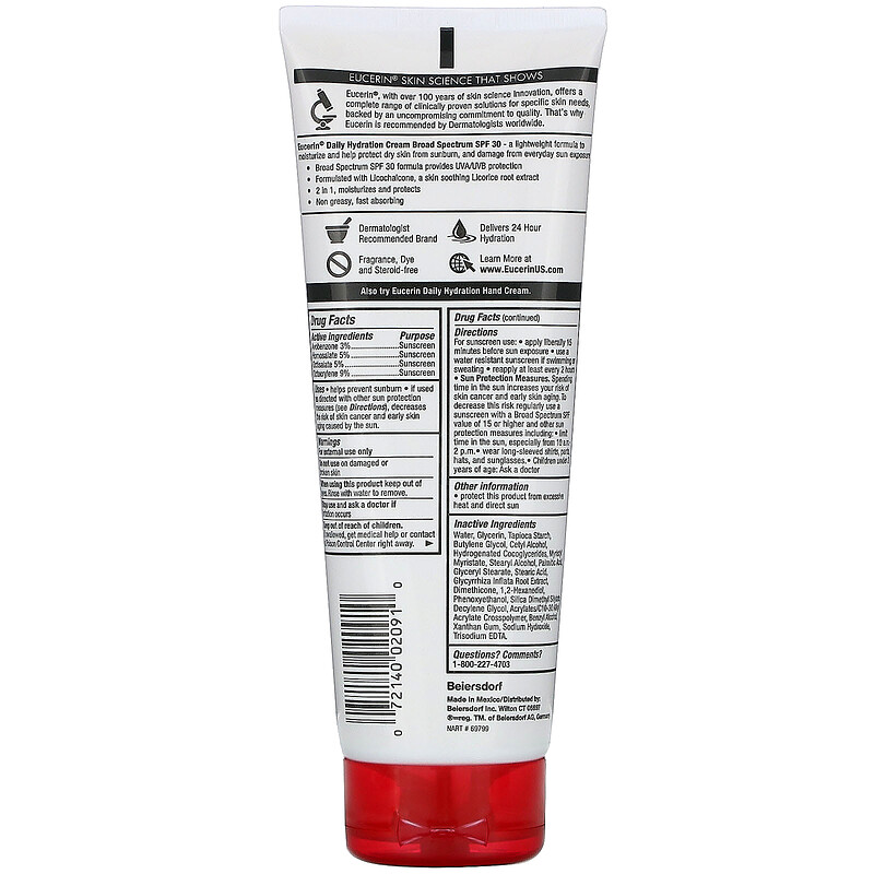 Eucerin, Crema humectante diaria, Humectante y protector solar 2 en 1 ...