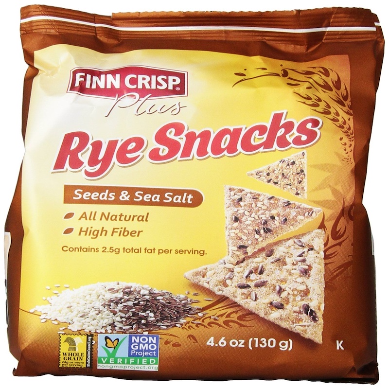 Finn Crisp, Rye Snacks, Seeds & Sea Salt, 4.6 oz - iHerb