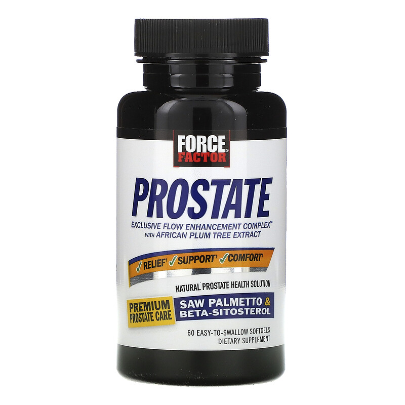Force Factor, Prostate, Natural Prostate Health Solution, 60 Easy-To ...