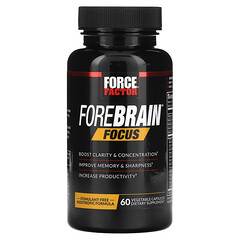 Force Factor, Forebrain（フォアブレイン）フォーカス、ベジカプセル60粒