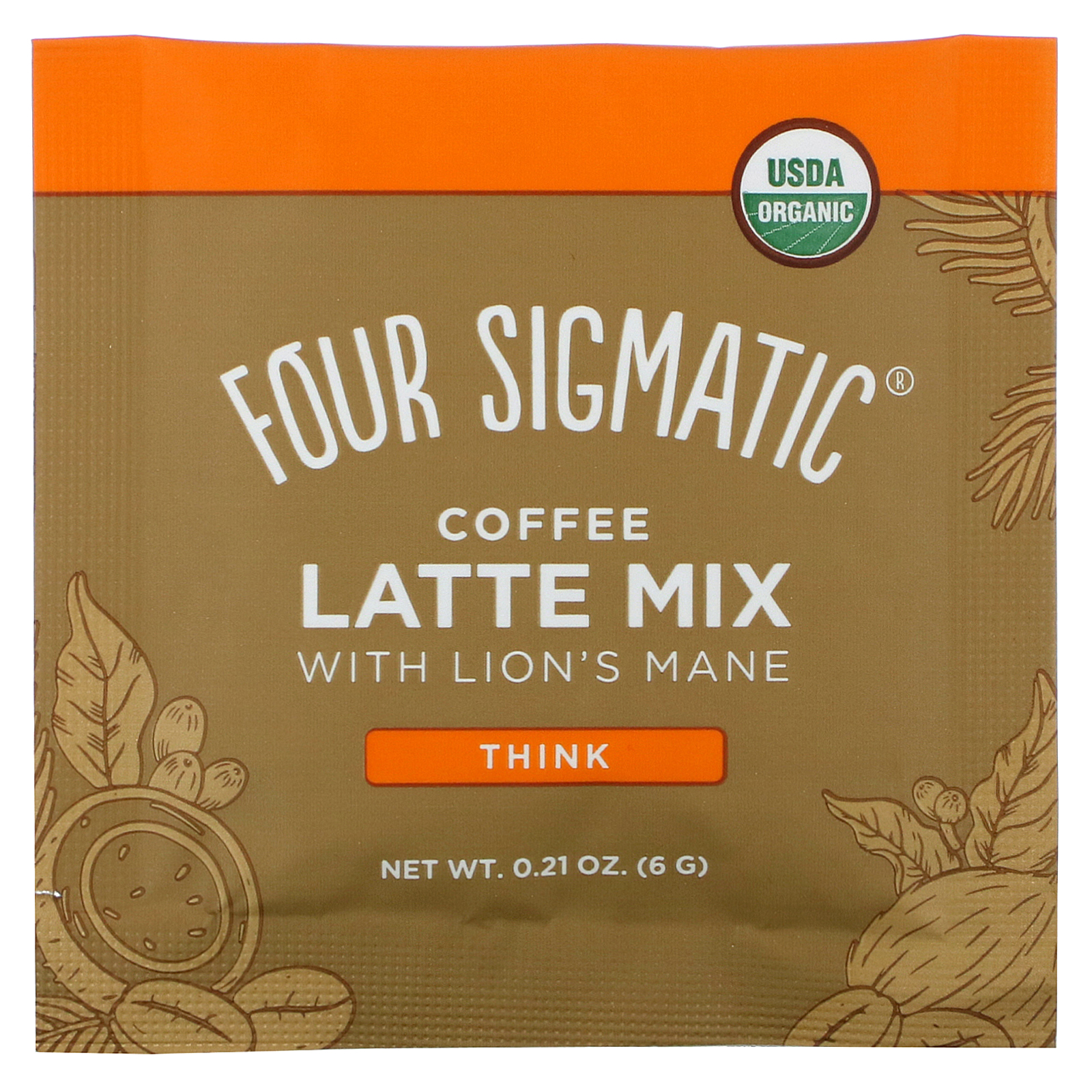 Four Sigmatic, Coffee Latte Mix with Lion's Mane, 10 Packets, 0.21 oz ... Four Sigmatic, Coffee Latte Mix with Lion's Mane, 10 Packets, 0.21 oz ...