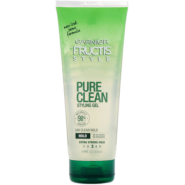 Garnier, Fructis, Pure Clean, Styling Gel, 6.8 fl oz (200 ml) - iHerb